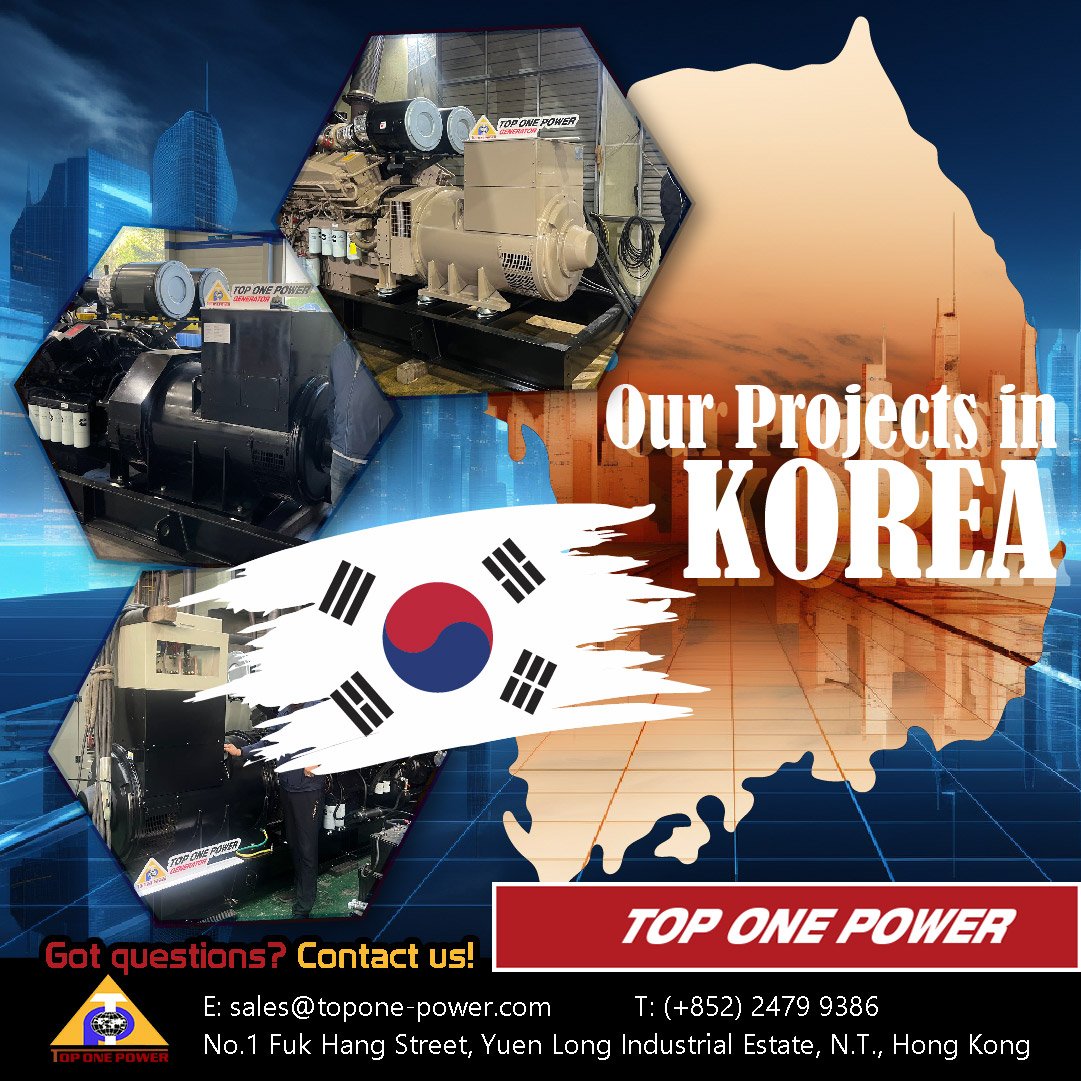 Cummins Diesel Generators in Korea - Top One Power