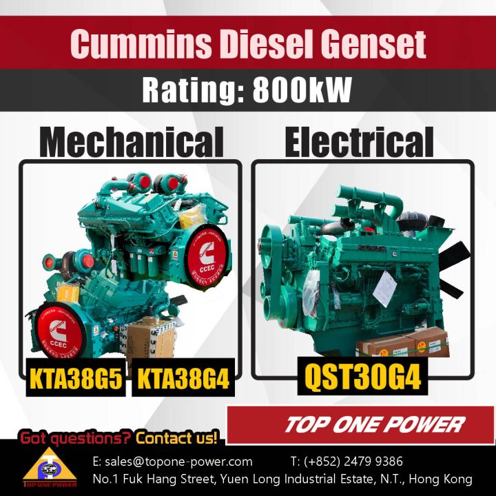800kW Cummins Diesel Generator - Top One Power