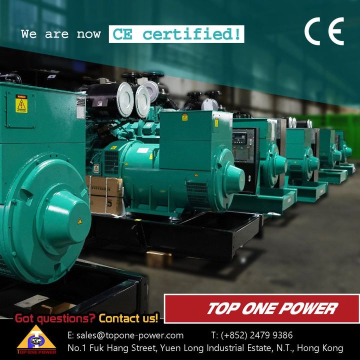 CE Certified Open Type Cummins Diesel Generator Sets - Top One Power