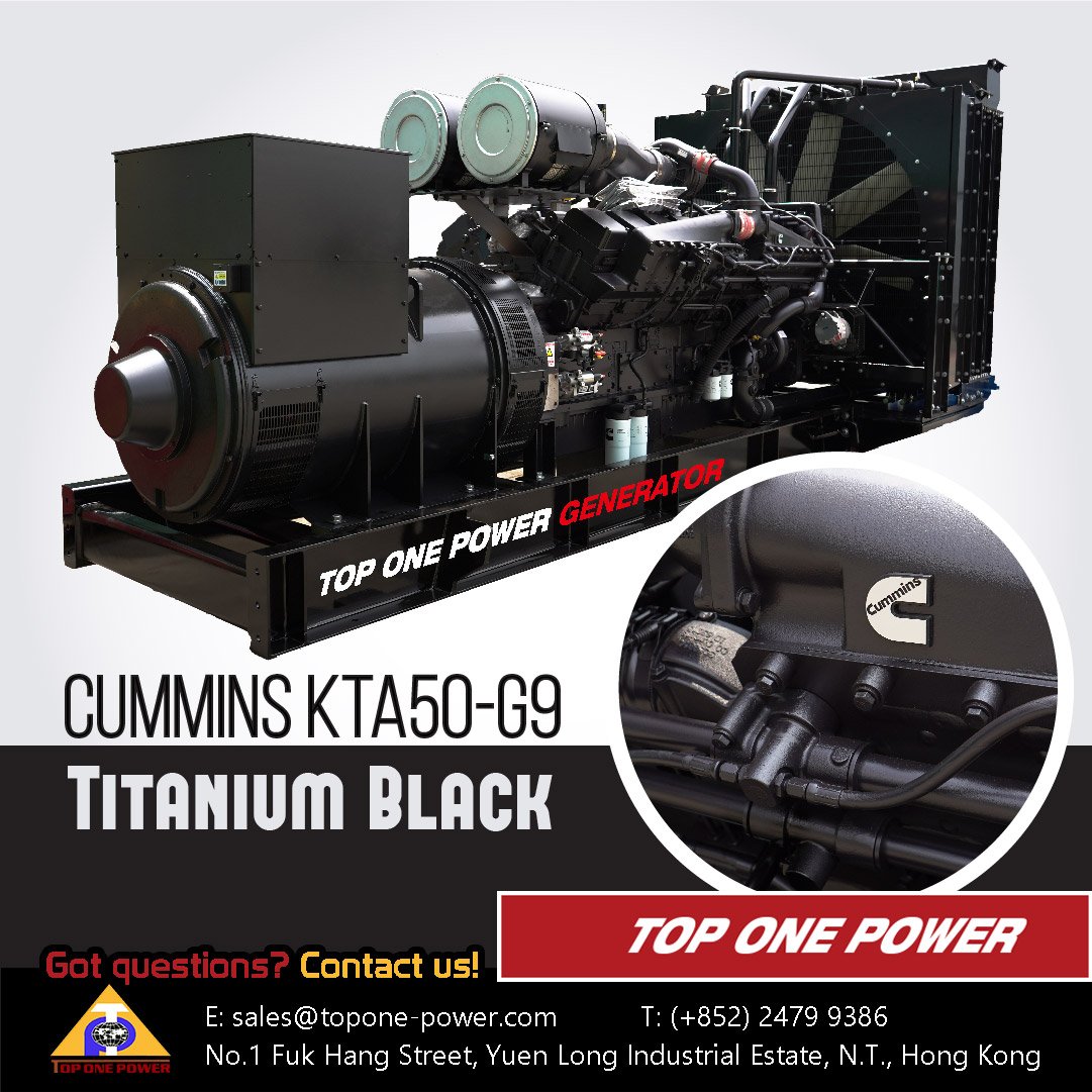 Cummins KTA50-G9 in Titanium Black - Top One Power