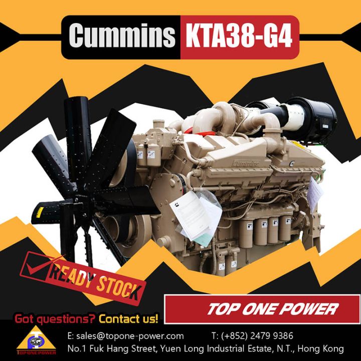 Cummins international KTA38-G4 engines - Top One Power