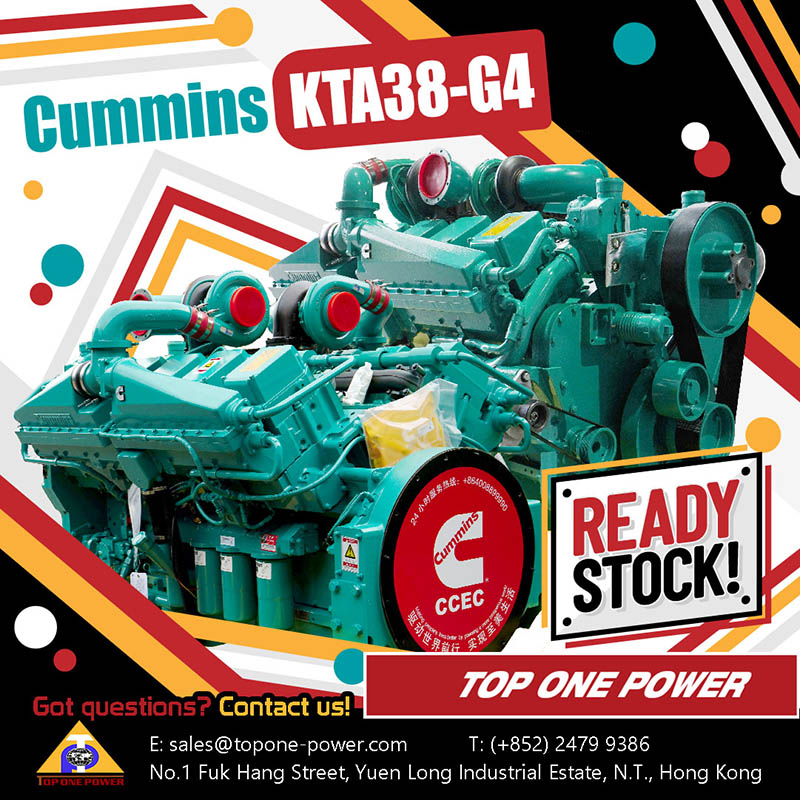 Cummins KTA38-G4 engines - Top One Power