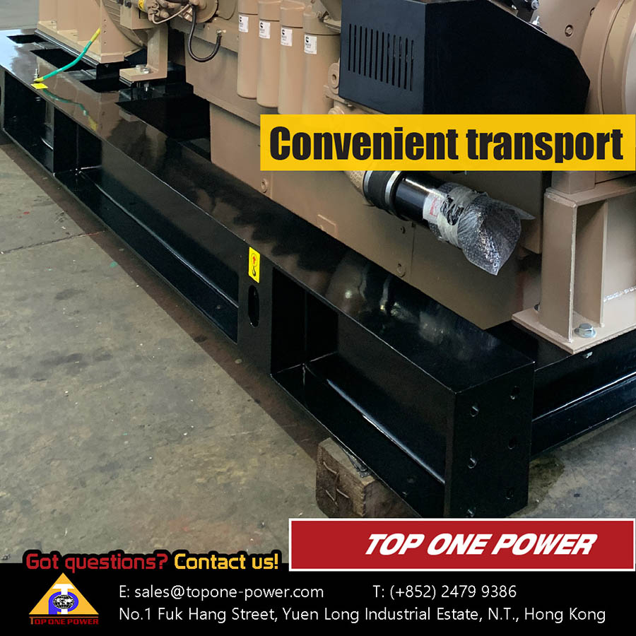 Rigid Base Fame Design of our Cummins QSK60 Genset Series - Top One Power