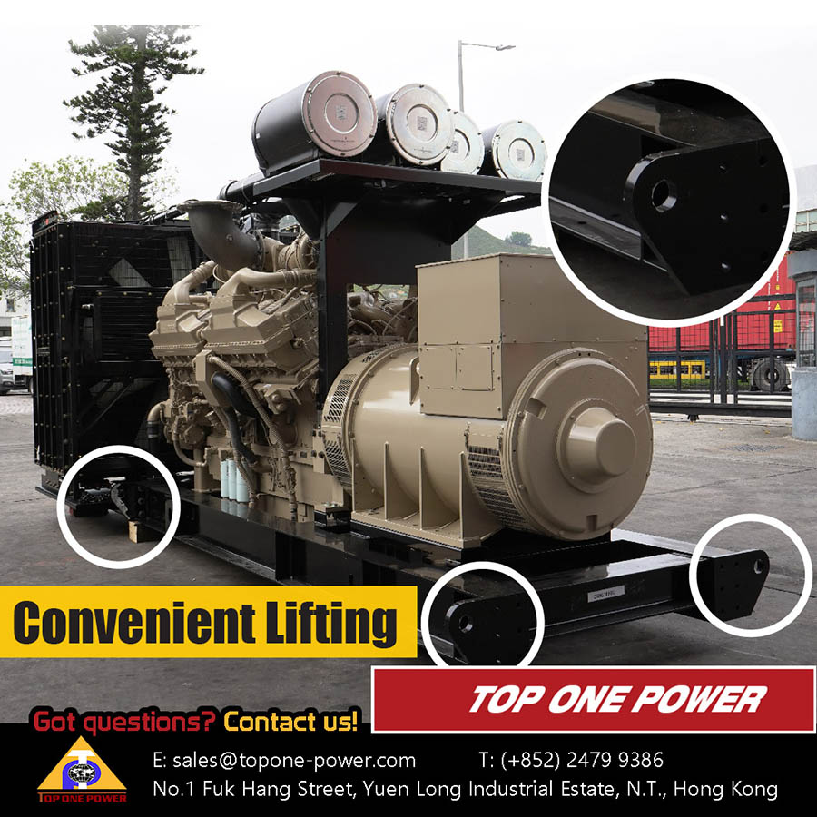 Rigid Base Fame Design of our Cummins QSK60 Genset Series - Top One Power