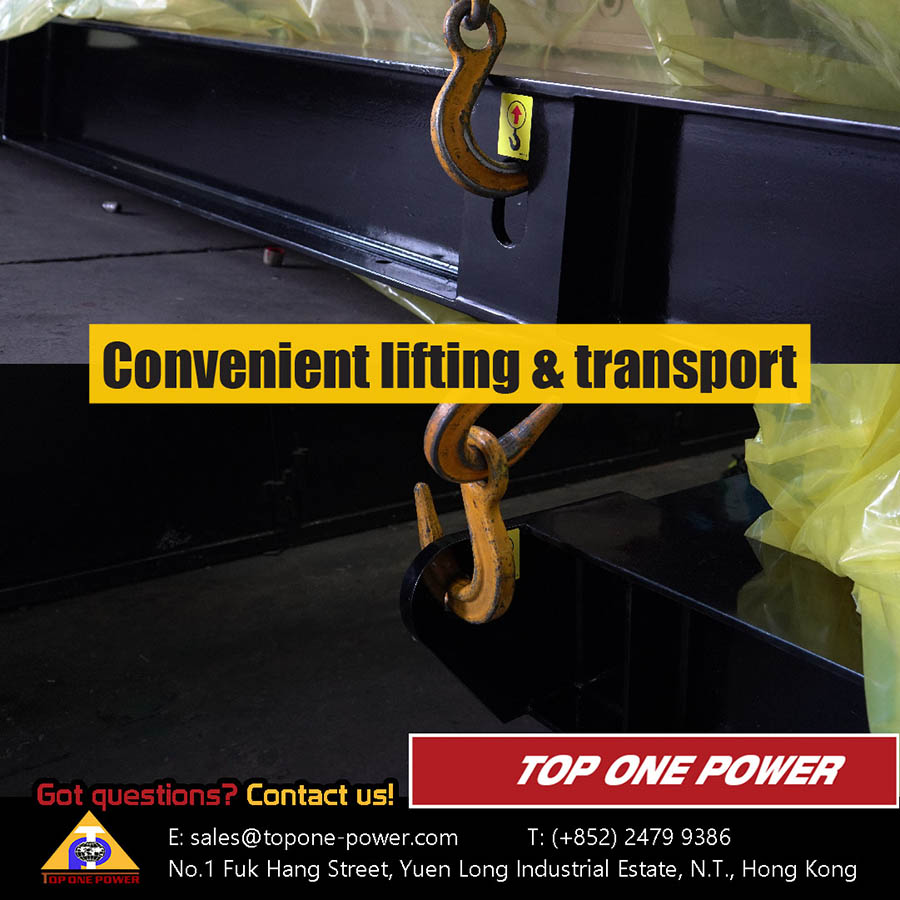 Rigid Base Fame Design of our Cummins QSK60 Genset Series - Top One Power