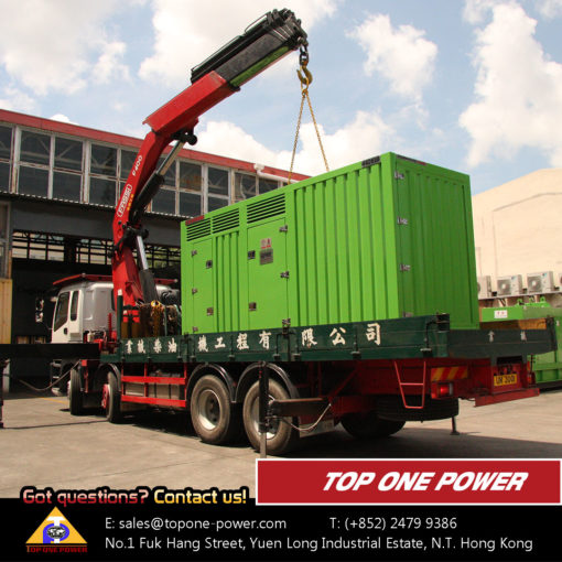 Lifting a genset - Top One Power