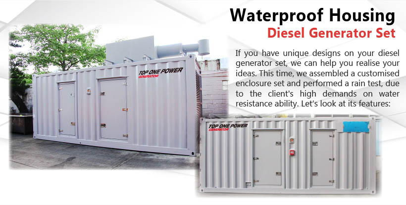 Waterproof Housing Diesel Generator Set - Top One Power